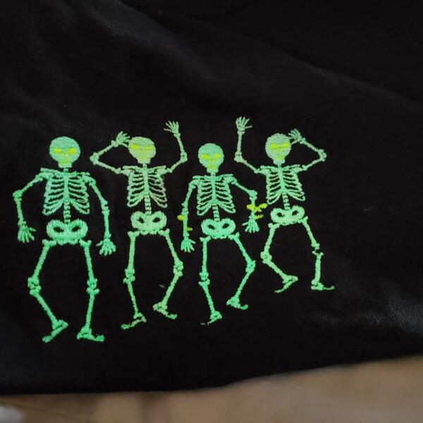 Halloween Skeletons - Machine Embroidery Design, Skeleton Shadows ...