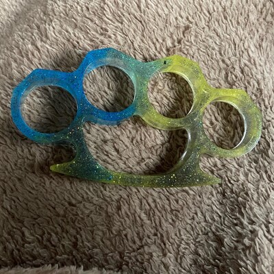 Brass Knuckles Mold Large Full Size Flexible Silicone Mould Crafts ...