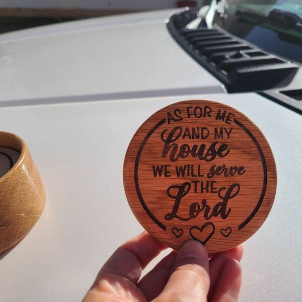 Bible Verse Oak Coasters ,christian Coasters Gift ,christian Home ...