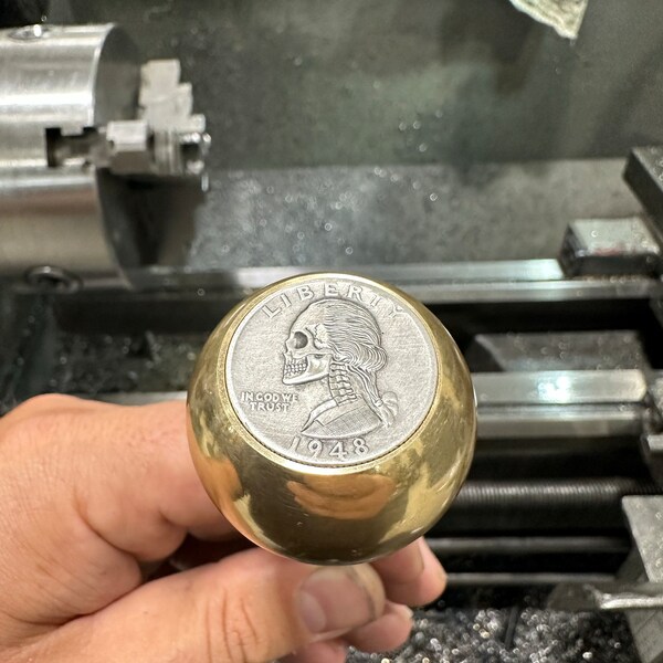 Hobo Nickel Skull by M.J. Petitdemange Engraved 90% Silver JFK Coin ...