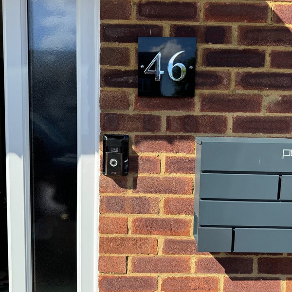Chrome Bridge House Numbers - Etsy