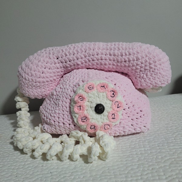 Retro Telephone Crochet Pattern, Amigurumi Telephone Crochet Pattern ...
