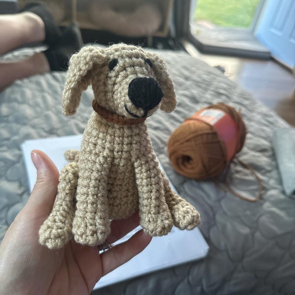 Labrador Crochet Pattern, Golden Retriever Crochet, Dog Crochet Pattern ...