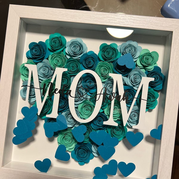 Apple Teacher Flower Frame/teacher Appreciation Gift/teacher Name Frame ...