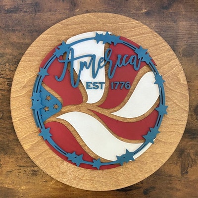 SVG Digital Instant Download Laser Cut File America 1776 American Flag ...