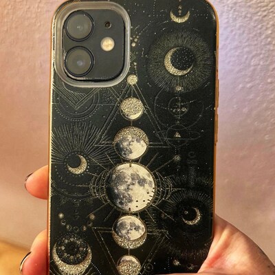 Moon Celestial Phone Case for iPhone 15, 14, 13, 12, 11, Samsung ...