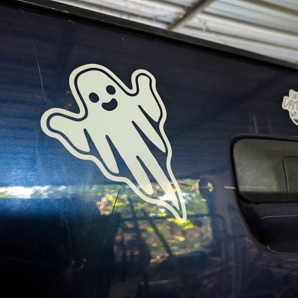 Classic Ghost Vinyl Decal - Etsy