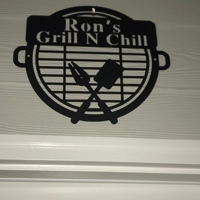 Personalized Metal BBQ Sign Personalized Grill Sign - Etsy