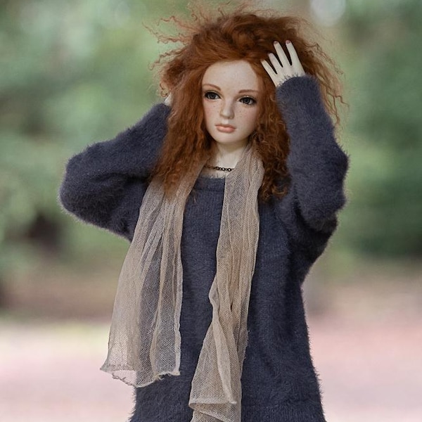 BJD 1/4 in Stock off Shoulder Short Pleated Dress Mdd Msd - Etsy