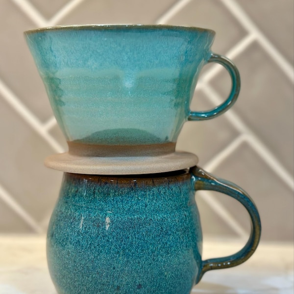 Handcrafted Ceramic Coffee Dripper – Artisan Pour Over Coffee Brewer ...