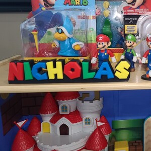 Custom Mario Style Name Plate Personalised Desk Sign Boy | Etsy Australia