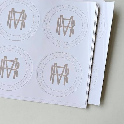 Personalised Sticker, 51mm Gloss Sticker Printing, Roll Sticker, Round ...