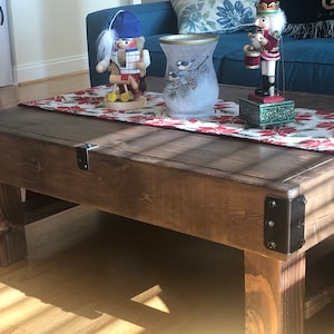 Rustic Coffee Table Farmhouse Coffee Table Whitewashed - Etsy