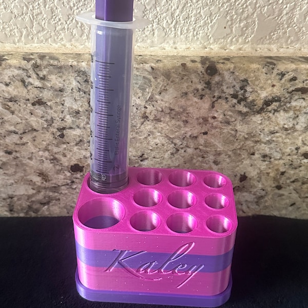 Custom Syringe Holder/drying Rack Made to Order. Customized With Your ...