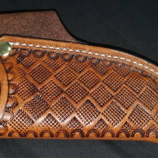 Custom Leather Knife Sheath With Flap JS110-122 - Etsy