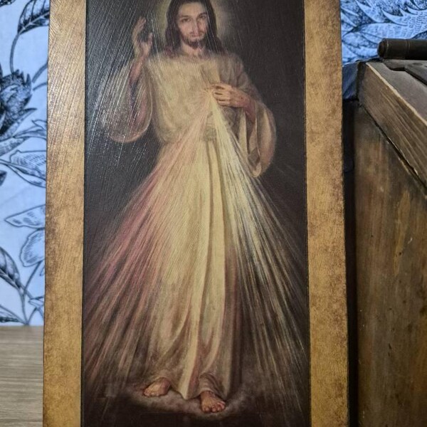 Icon JESUS CHRIST MERCIFUL Divine Mercy Hand Made Perfect Present ...