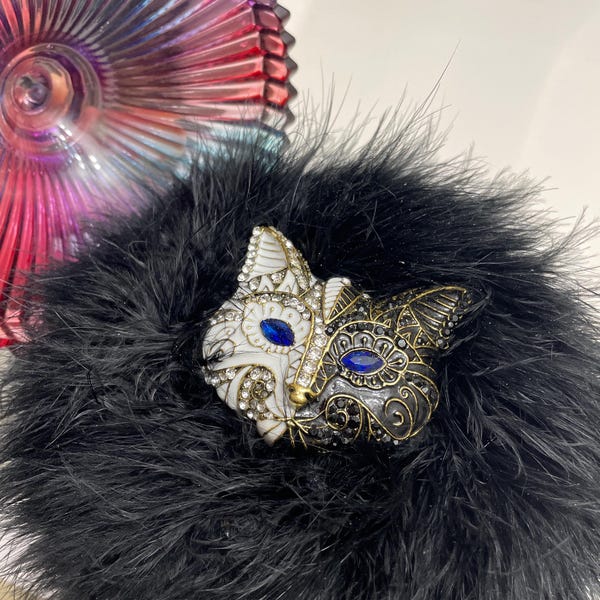 Dusty Baby Pink Body Dusting Powder Puff ~ Crystal Handle - Etsy