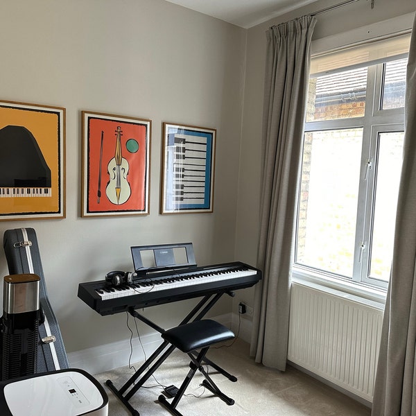 Set of 3 Music Prints, Music Poster, Music Print, Musical Wall Art ...