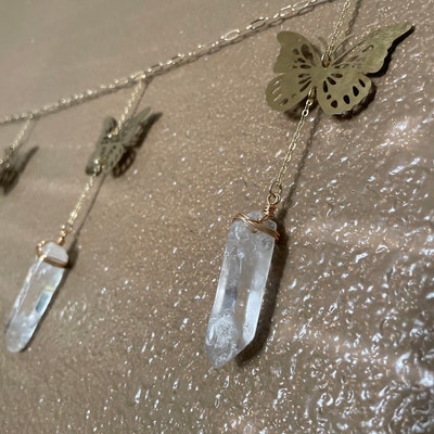 Wall Hangings/ Crystal Wall Hanging/ Wall Art/ Wall Banner/ Butterfly ...