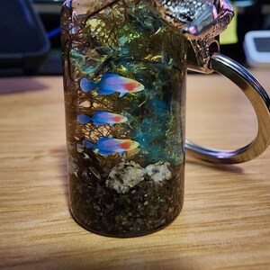 Clownfish Luminous Tiny Dollhouse Fishtank Resin Jar With LED Light ...