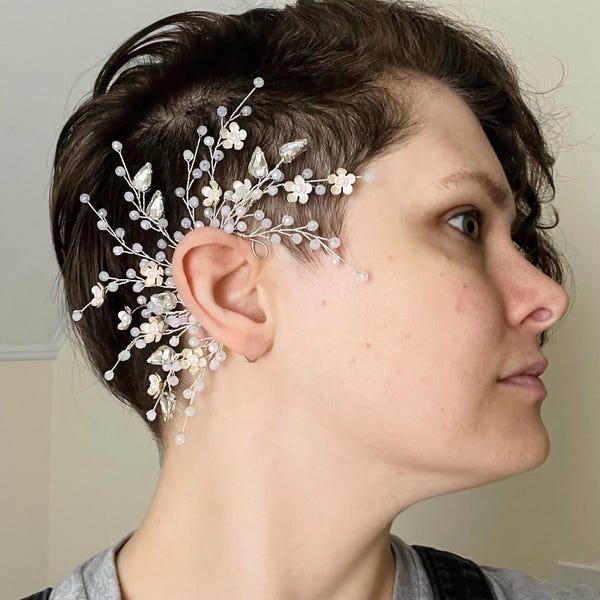 Fresh Water Pearls Bridal Headpiece,bridal Headband,bridal Jewelery ...