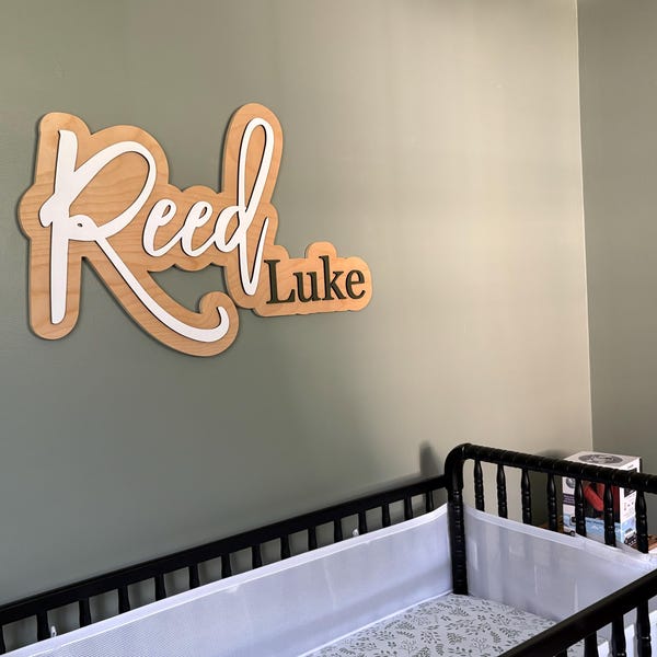 Stacked Names for Nursery, Wooden Letters, Name Sign, Nursery Letters ...