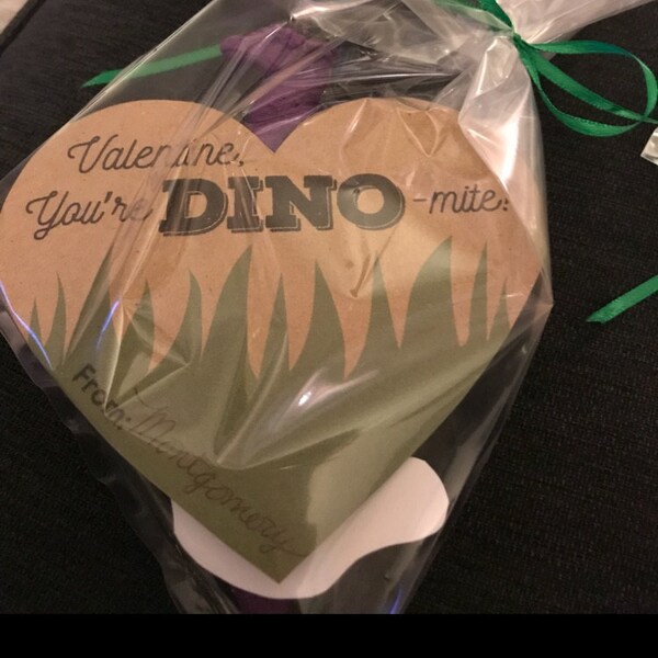 Printable Dinosaur Valentines Hearts for Small Dinosaur Toy or Dino ...