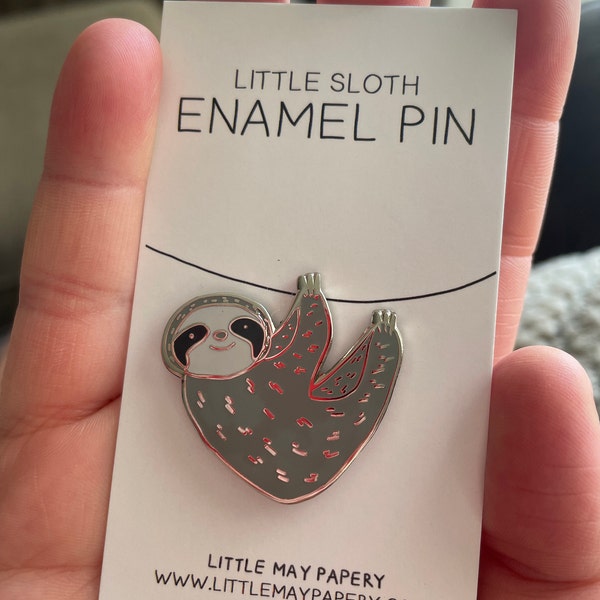 Sloth Enamel Pin // Enamel Pin // Lapel Pin - Etsy