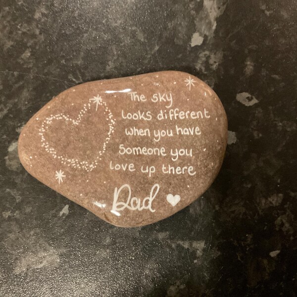 Bereavement Gift, Grave Ornament, Memorial Stone Gift. Friend Gift ...