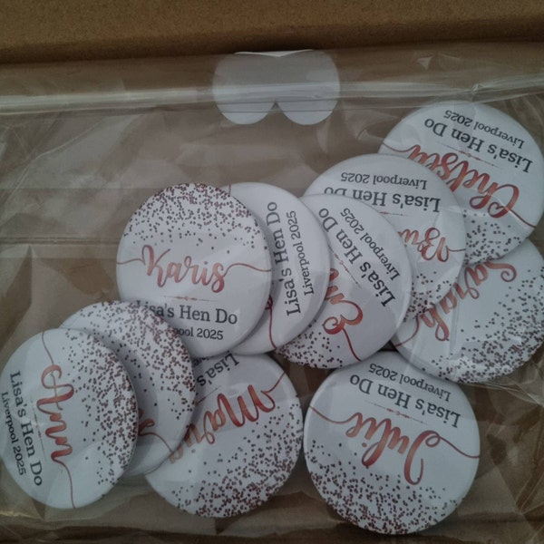 1 X Personalised Eucalyptus Foliage Keyring - Hen Night Birthday Party ...