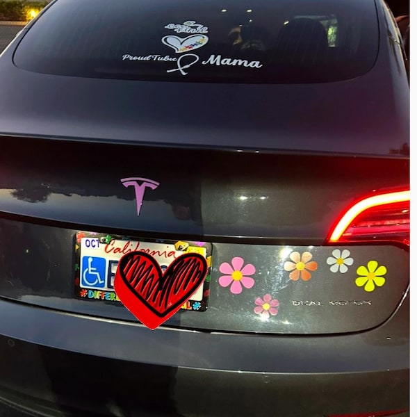 Retro Daisy Decal Set | Daisy Decal | Daisy Car Decal | Cute Car Decal ...