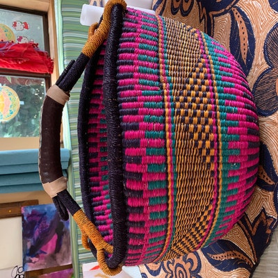 Bolga Basket, Large Basket, African Market Basket, Bolgatanga Baskets ...
