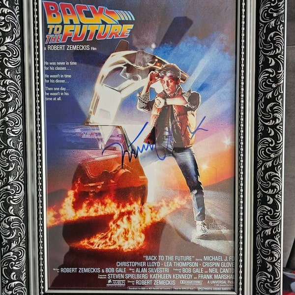 MICHAEL J. FOX Signed Autographed Back to the Future 11x17 Movie Poster ...