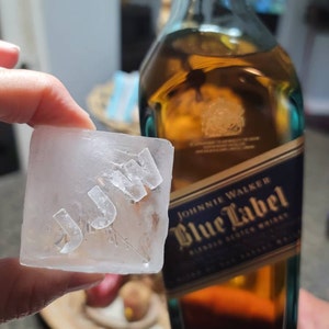 Personalized Whiskey Ice Mold Monogram Ice Cube Mold Custom | Etsy