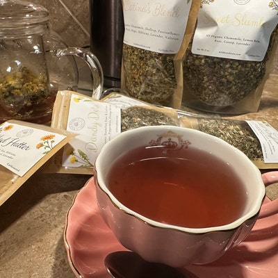 Sun Daze Organic Loose Leaf Tea Summer Collection Hibiscus & Blueberry ...