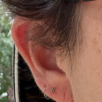 Twist Hoop Earrings Simple Cartilage Hoop Helix Hoop Small - Etsy