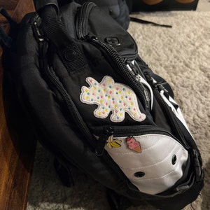 Fuzzy Dino Cookie Patch Set 2 Dinosaur Patches Adhesive Dino Patch Sugar Cookie Cute Dino ...