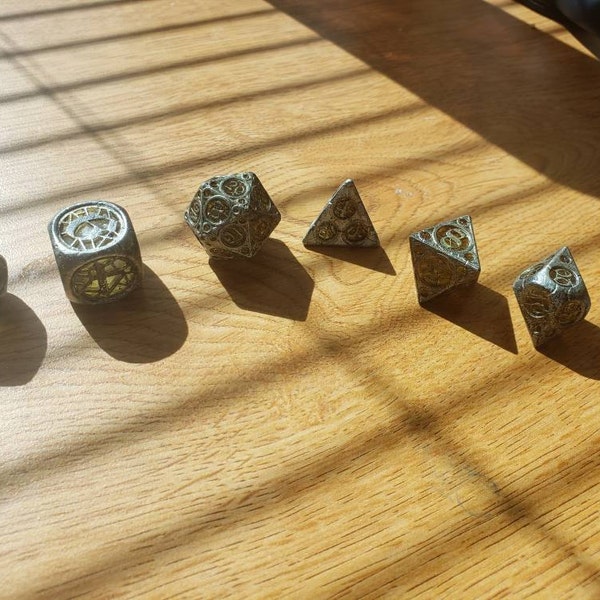 Cathedral Stained Glass Dnd Dice Set - Etsy