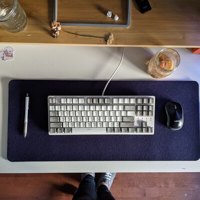 Merino Wool Felt Desk Pad, Laptop and Keyboard Mats 3mm Thick ...