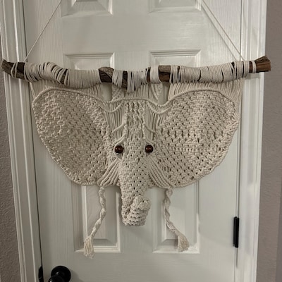 Macrame Pattern I BABAR I Macrame Elephant, Animal Macrame Pattern ...