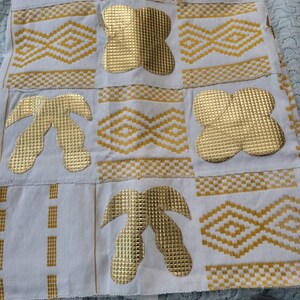 Traditional Plain Kente Cloth Higher Quality With Shimmering Ashanti ...