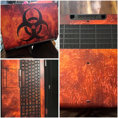 Hp Notebook Skin Green Aesthetic Floral Design Personalized Gift Custom ...