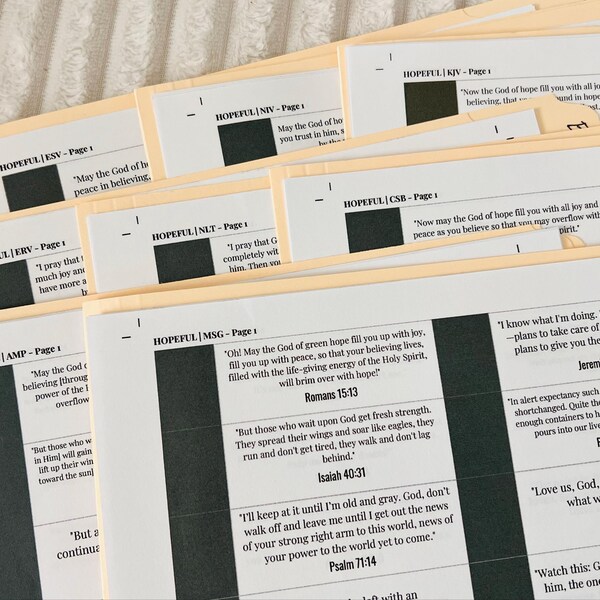 DIY Scriptures Jar Color Coded Bible Verses for Emotions Christian ...