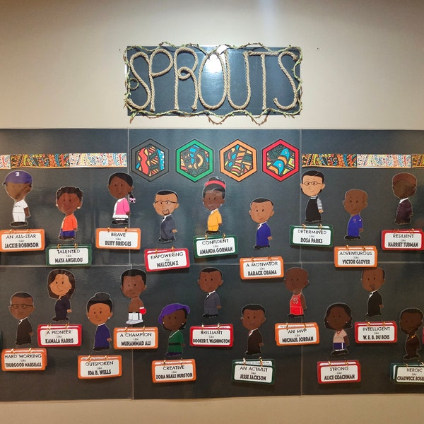 Black History Month Bulletin Board - SEL - Interactive - Etsy