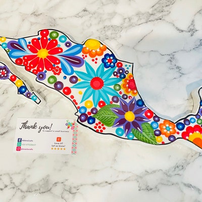 Mexico Map Handpainted Mexican Map Mexico Home Wood Sign - Etsy