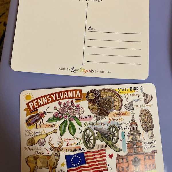 Pennsylvania State Postcard. - Etsy