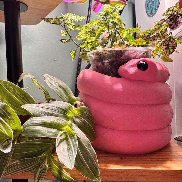 Snake Planter - Snake Plant Pot With Drainage - Cute Snake Planter ...