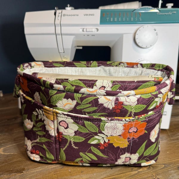 Multi Pocket Organizer Sewing Pattern + Video Tutorial, Purse Insert ...