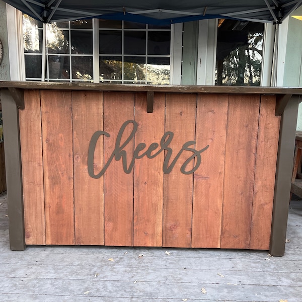 Cheers Sign, Wedding Decor, Wedding Decorations, Party Decorations ...