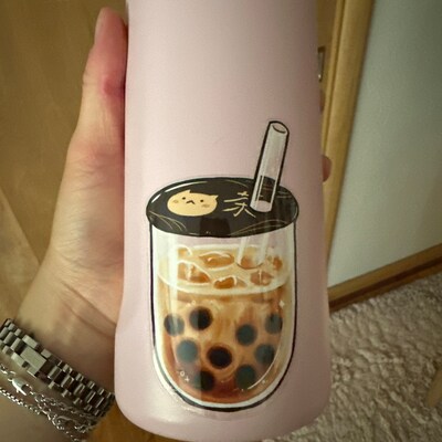 Boba Tea Clear Vinyl Sticker - Etsy